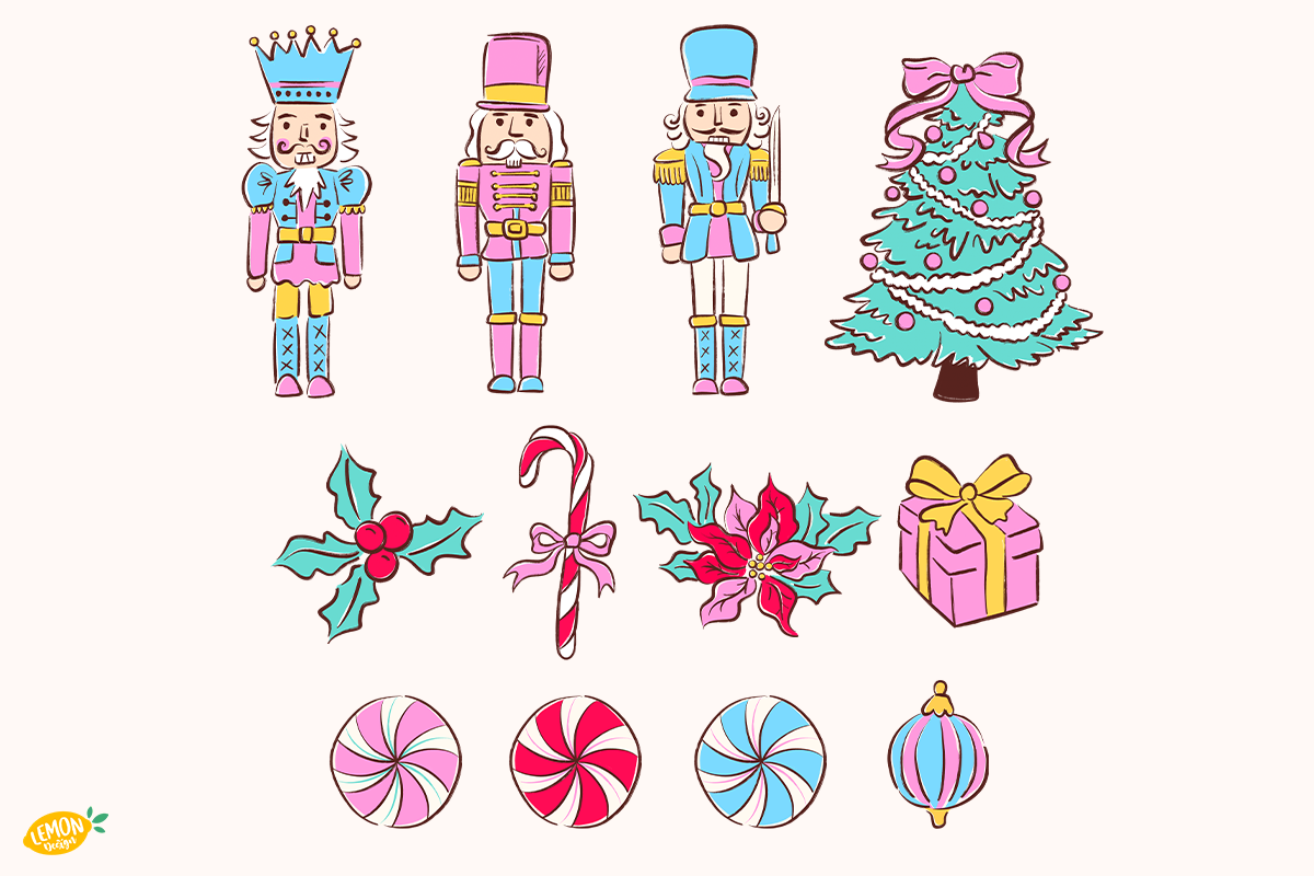 Christmas Nutcracker Clipart Bundle