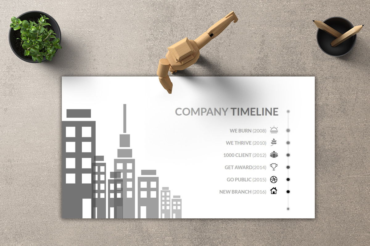 B&W Powerpoint Template, a Presentation Template by Dedijuniadi