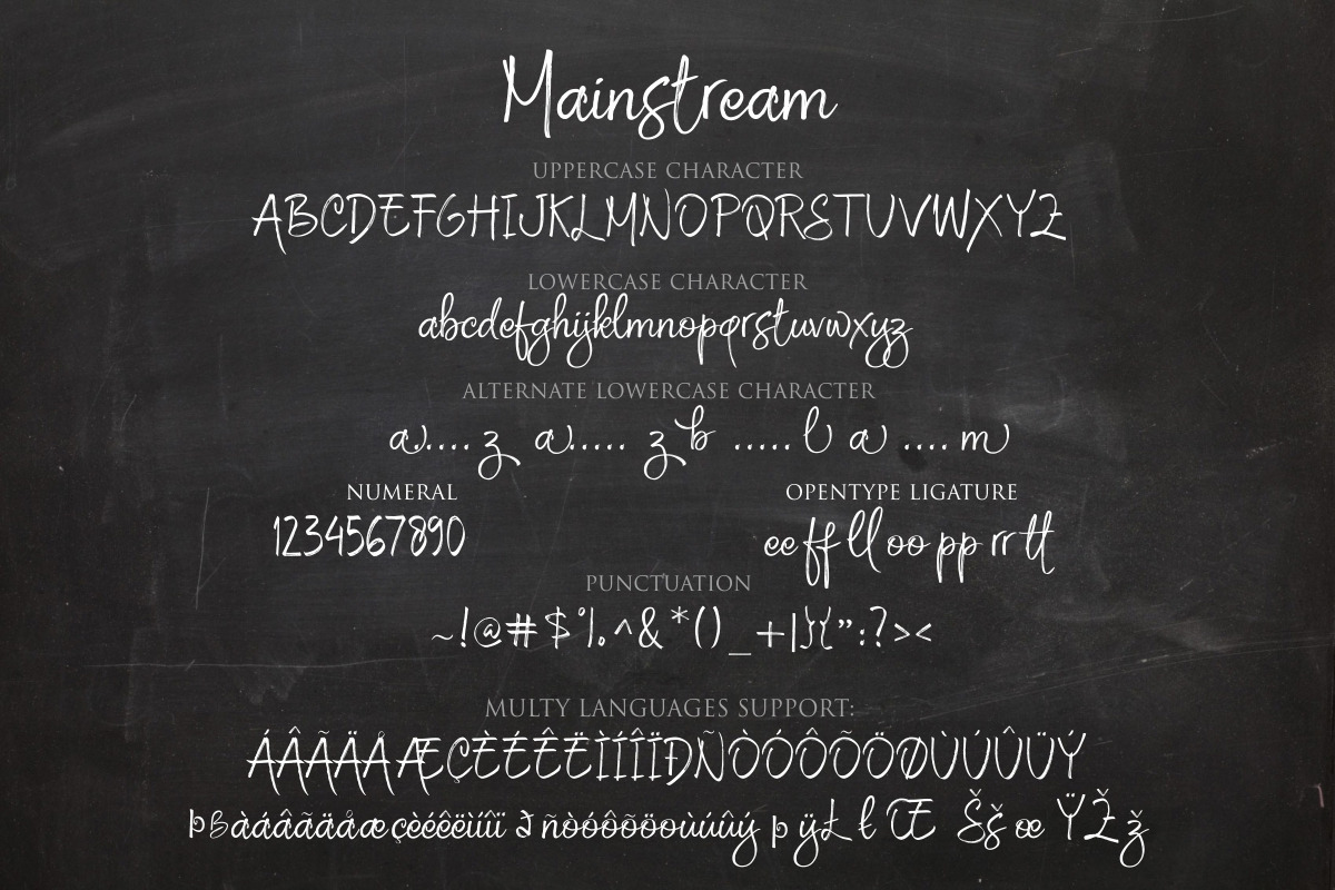 Mainstream, a Script Font by Byuly Ayika | Creative Market