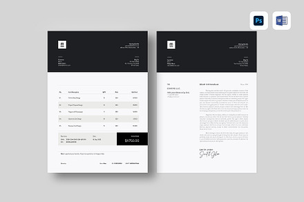 Professional Invoice | Stationery Templates ~ Creative Market