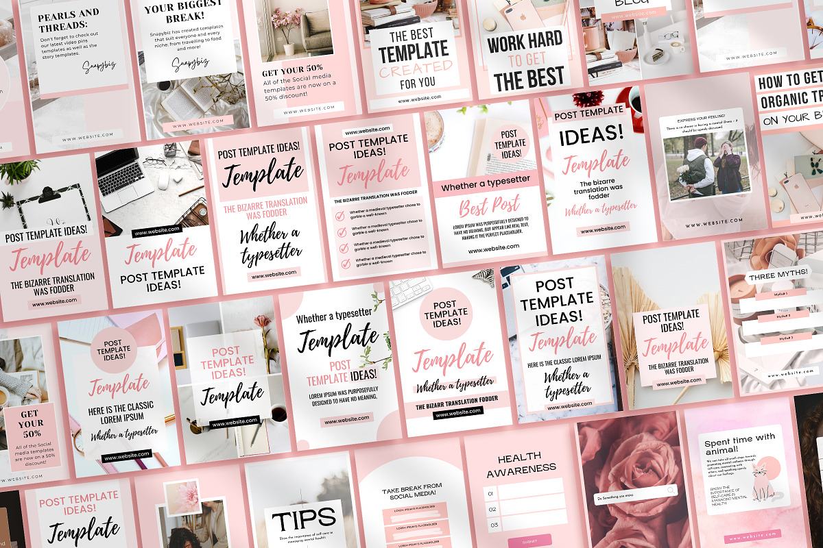 Editable Pinterest Canva Pins Template