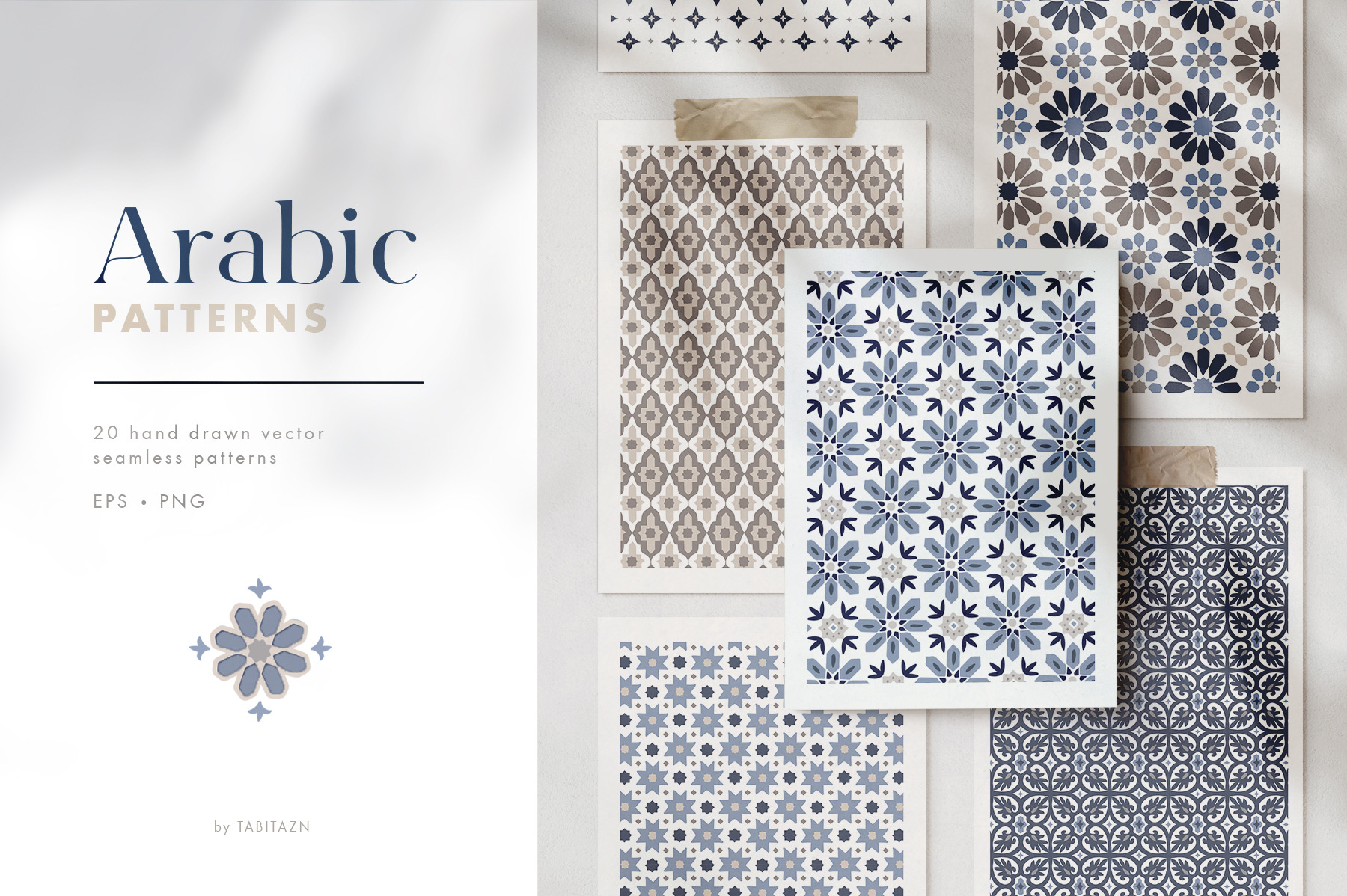 Arabic & Moroccan patterns, a Pattern Graphic by Tabita's shop