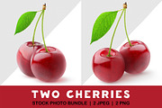 Two sweet cherries | Graphic Objects ~ Creative Market