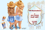 Best friends clipart, an Illustration by MajorArtTm