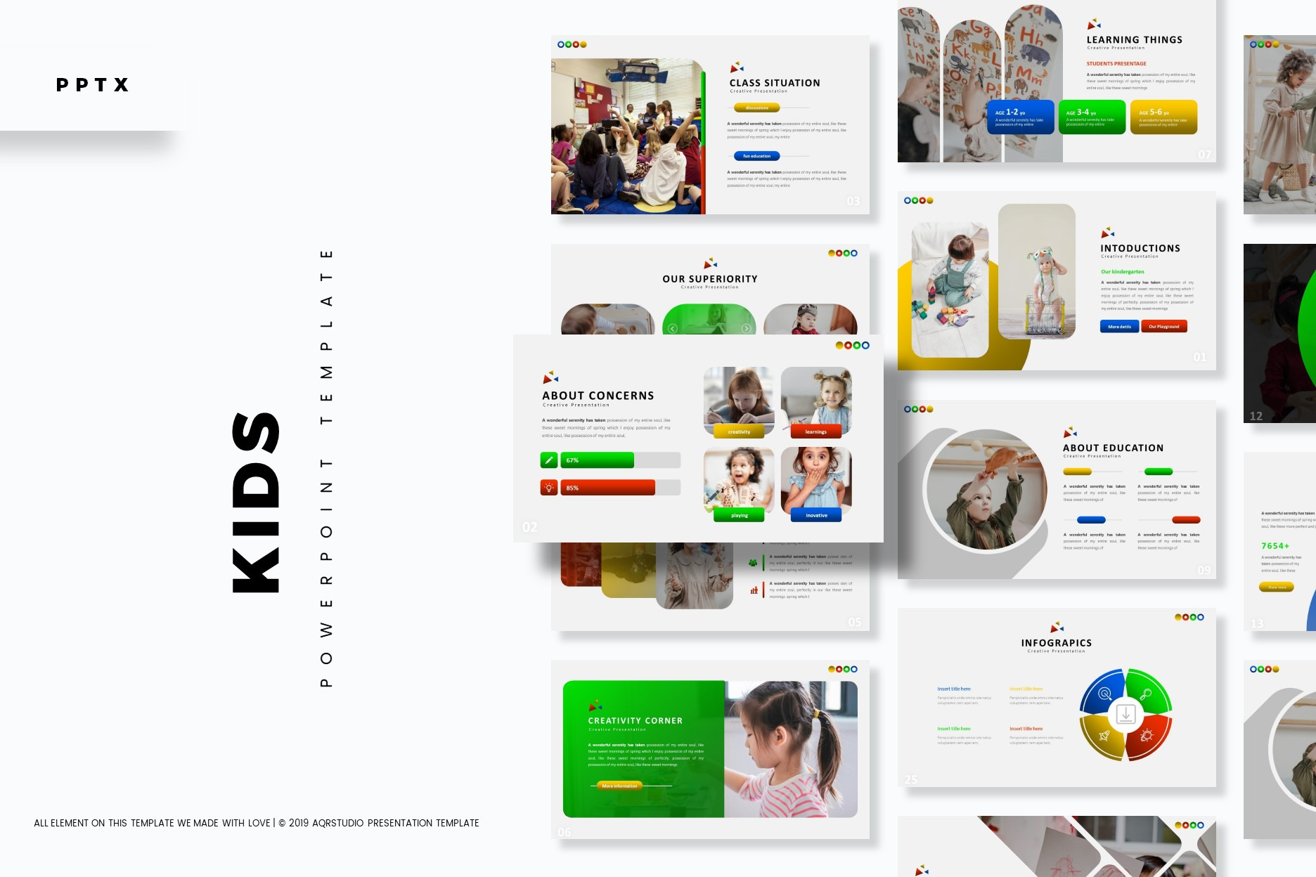 Kids - Powerpoint Template, a Presentation Template by AQR Studio