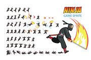 Ninja Game Sprite, an Illustration by Silpin