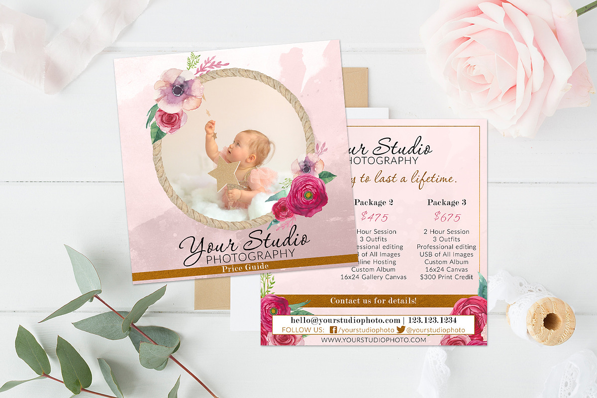 Price List | For Your Babies, a Card Template by Sleeklens