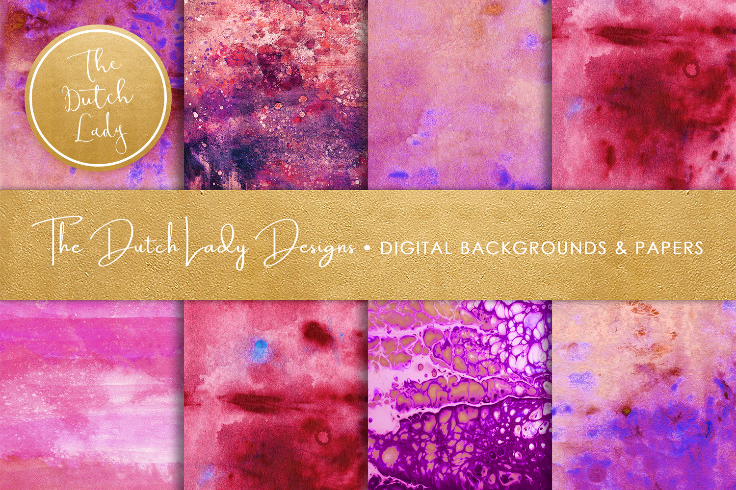 Purple Splotch Scrapbook Papers, a Texture Graphic by The Dutch Lady ...