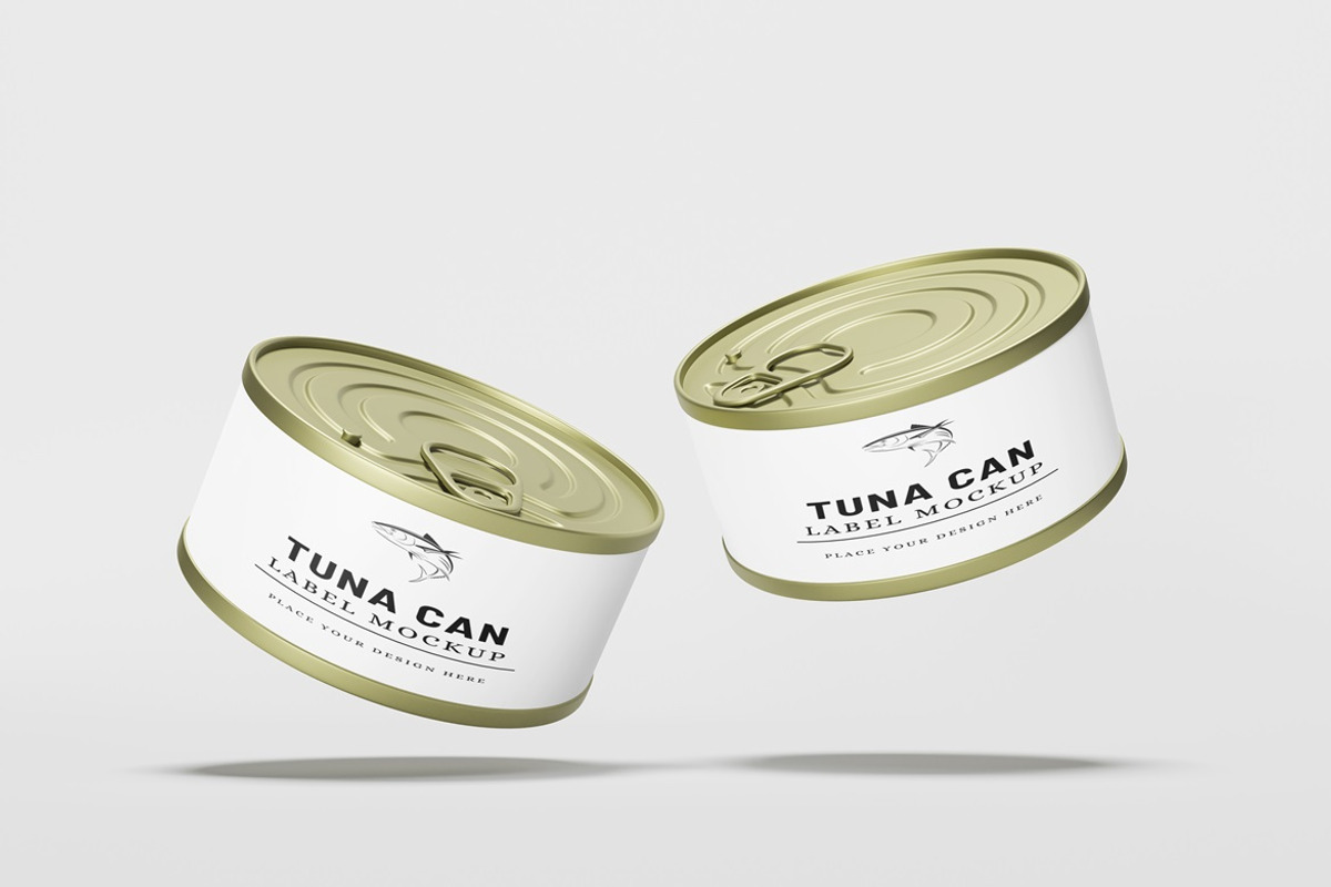 Tuna Can Packaging Mockup, a Packaging Mockup by Graphicwindow