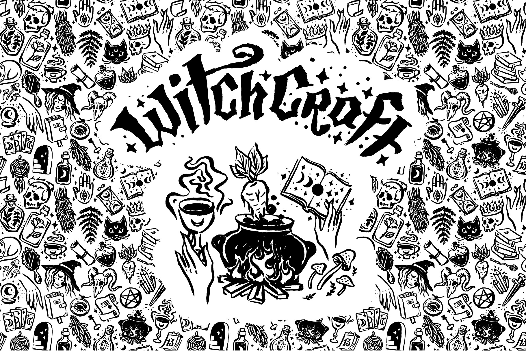 Witchcraft illustrations set, an Illustration by Artha Design Studio