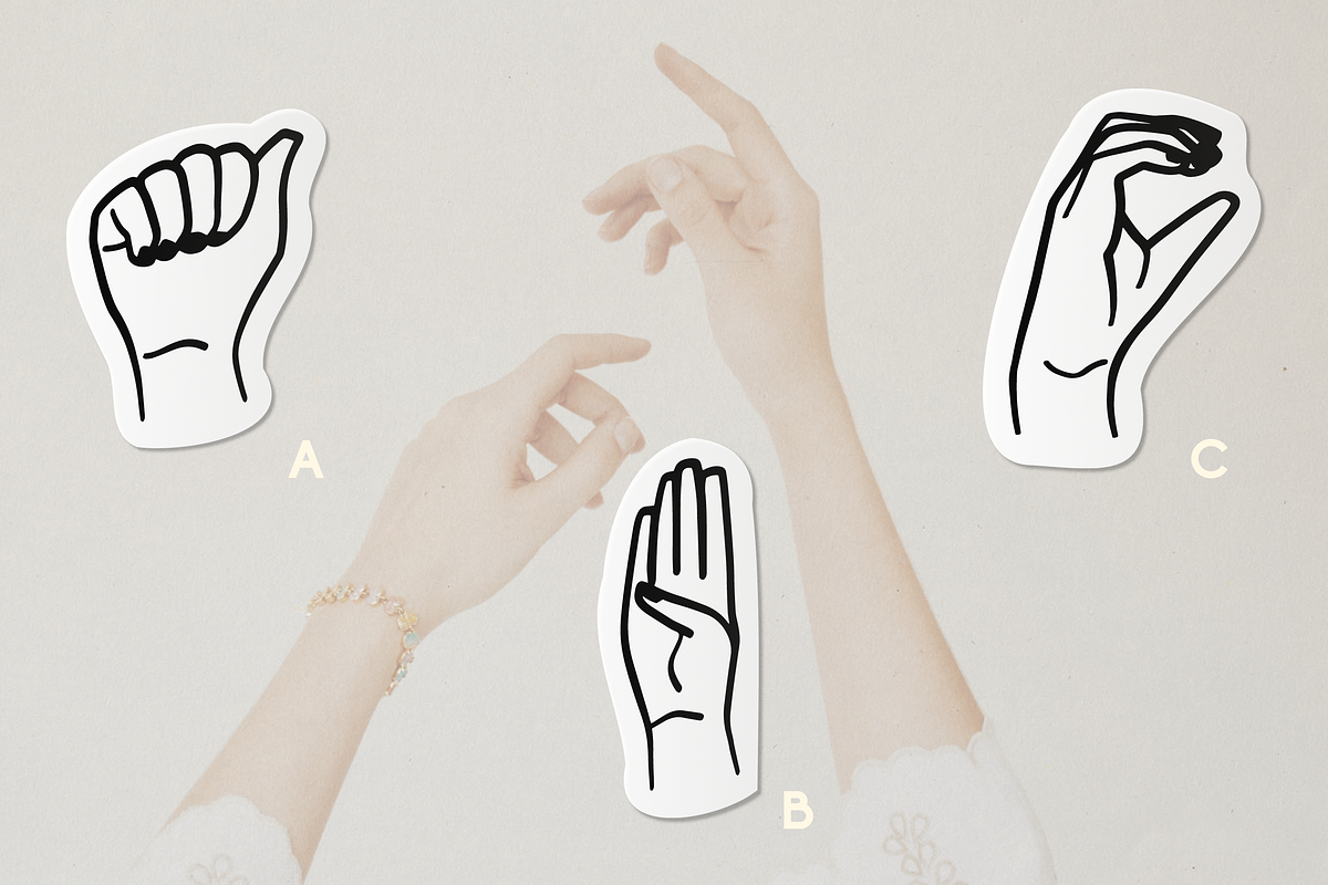 ASL Sticker American Sign Language, an Education Illustration by ...