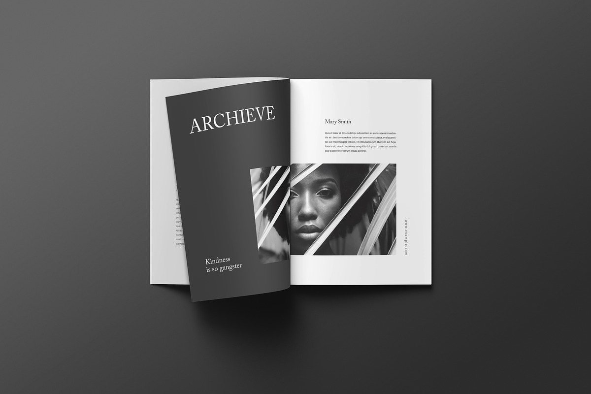 Black Portfolio Template, a Brochure Template by evgenystudio ...