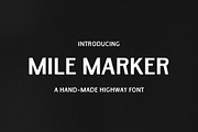 Mile Marker, a Font by Joseph Ernst Design Shop