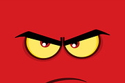 Angry Cartoon Funny Face, a Person Illustration by HitToon