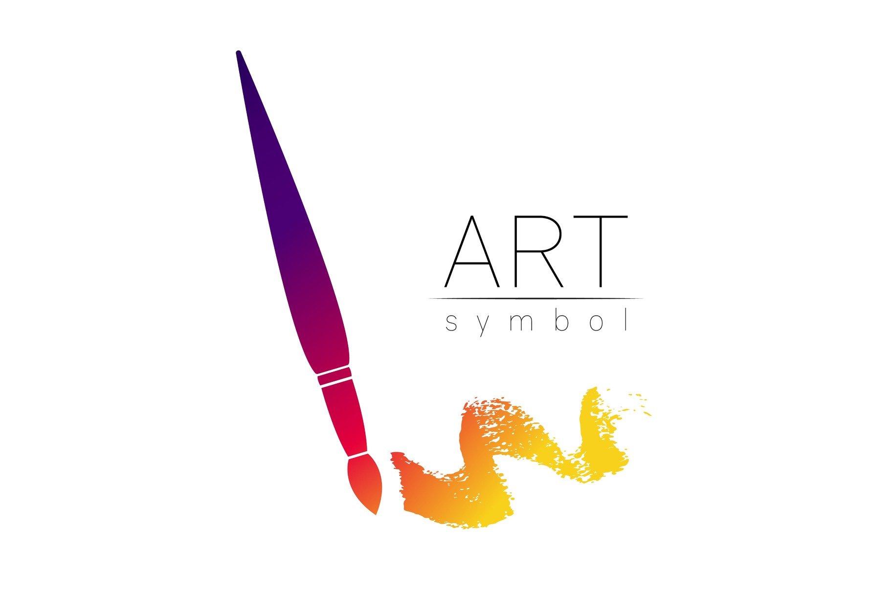 Modern Logo Sign of drawing Art, a Decorative Illustration by Wittmann