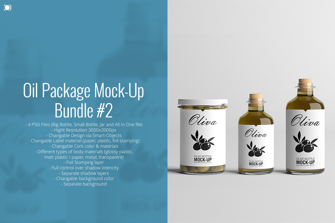 [-33%] Oil Package Mock-Up Bundle #2, a Packaging Mockup by AY Mock-Ups ...