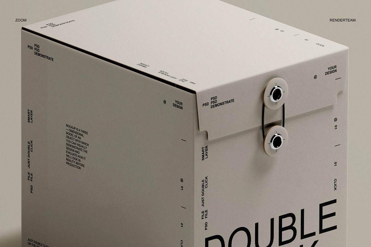 Paper Box Mockup Set (5 PSD)