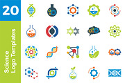 20 Logo Science Template Bundle | Branding & Logo Templates ~ Creative ...