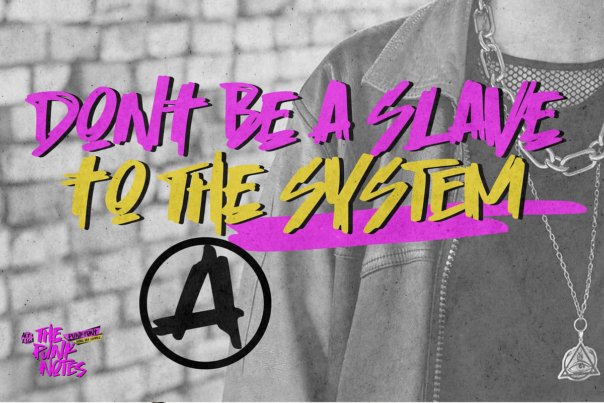 The Punk Notes – Punk Font Rebel Yet