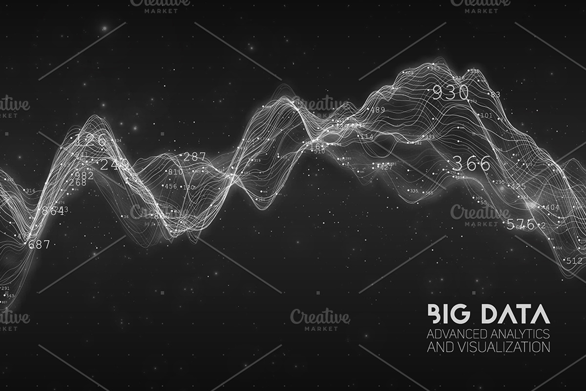 Big Data Wave Graph, an Object Graphic by GarryKillian