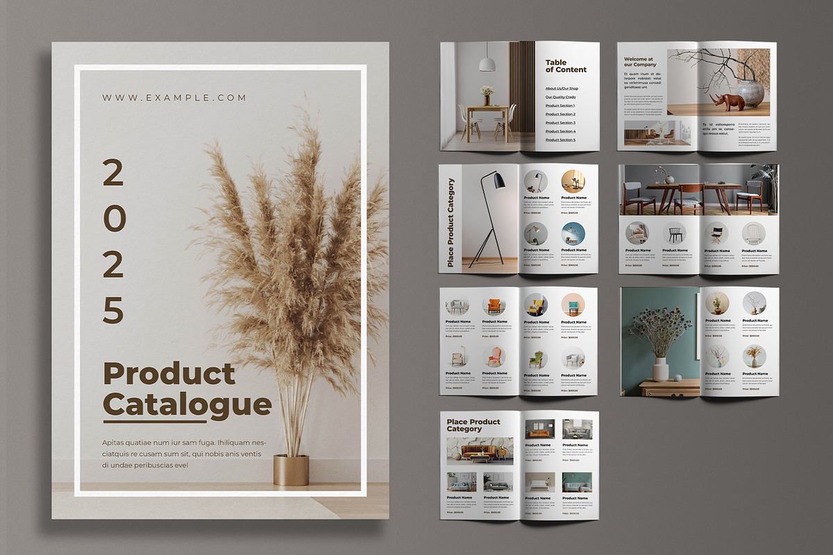 Professional Catalog Design Template