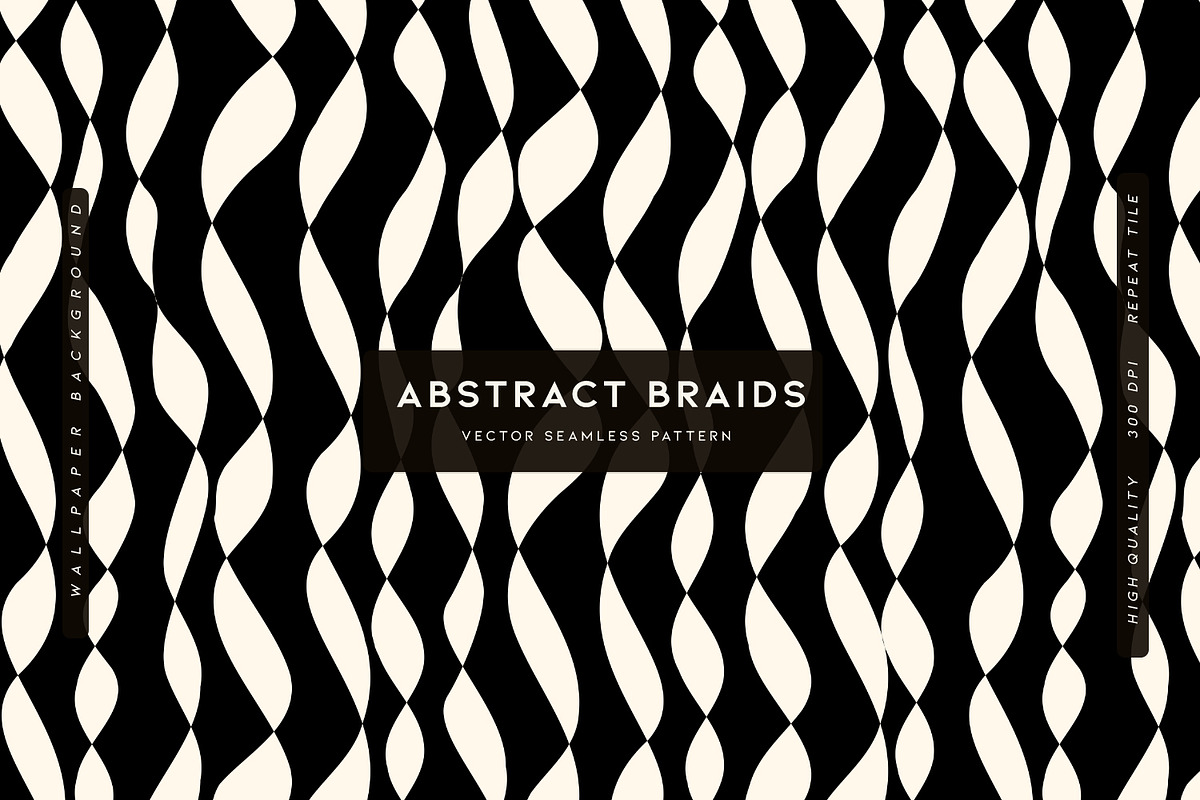 Abstract Braids, a Pattern Graphic by MalyskaStudio