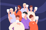 Hiding mask of group. Fake, a Graphic by Stock-Smart-Start