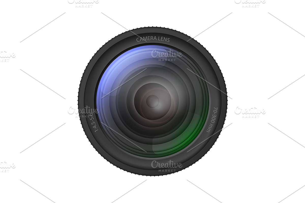 Camera Lens Pattern Background, an Object Illustration by Bigmouse_art ...