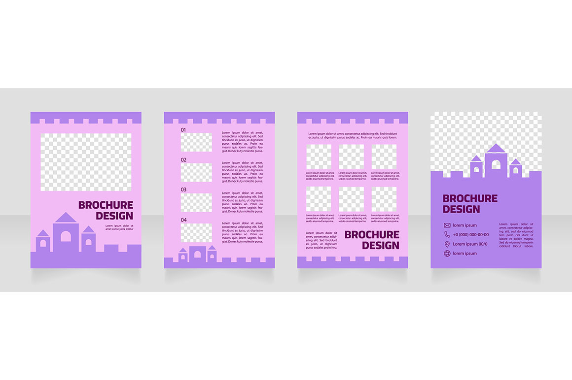 Amusement park in medieval style, a Brochure Template by bsd studio