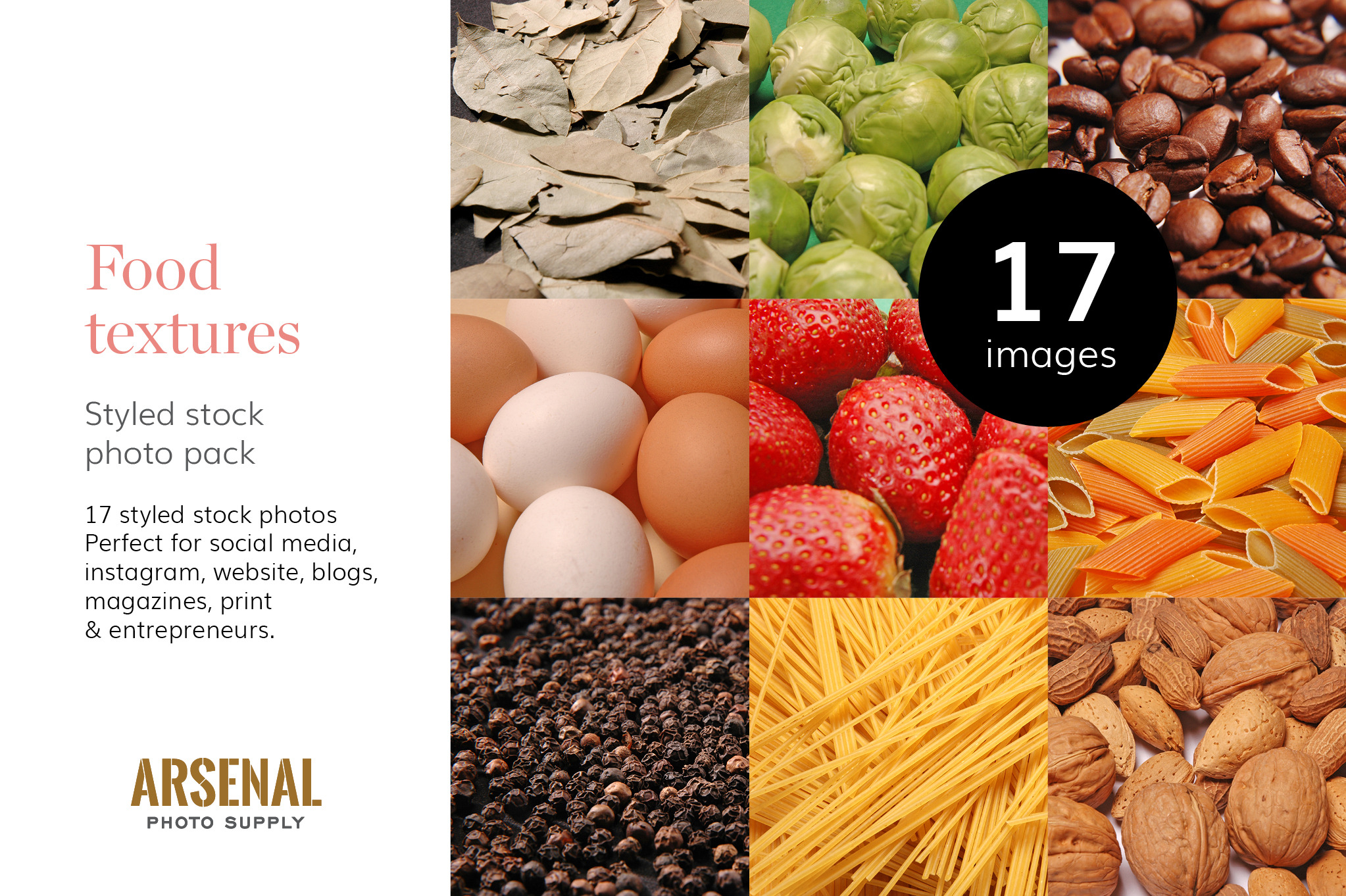 Food texture - stock photo bundle, a Product Mockup by ArsenalPhoto ...