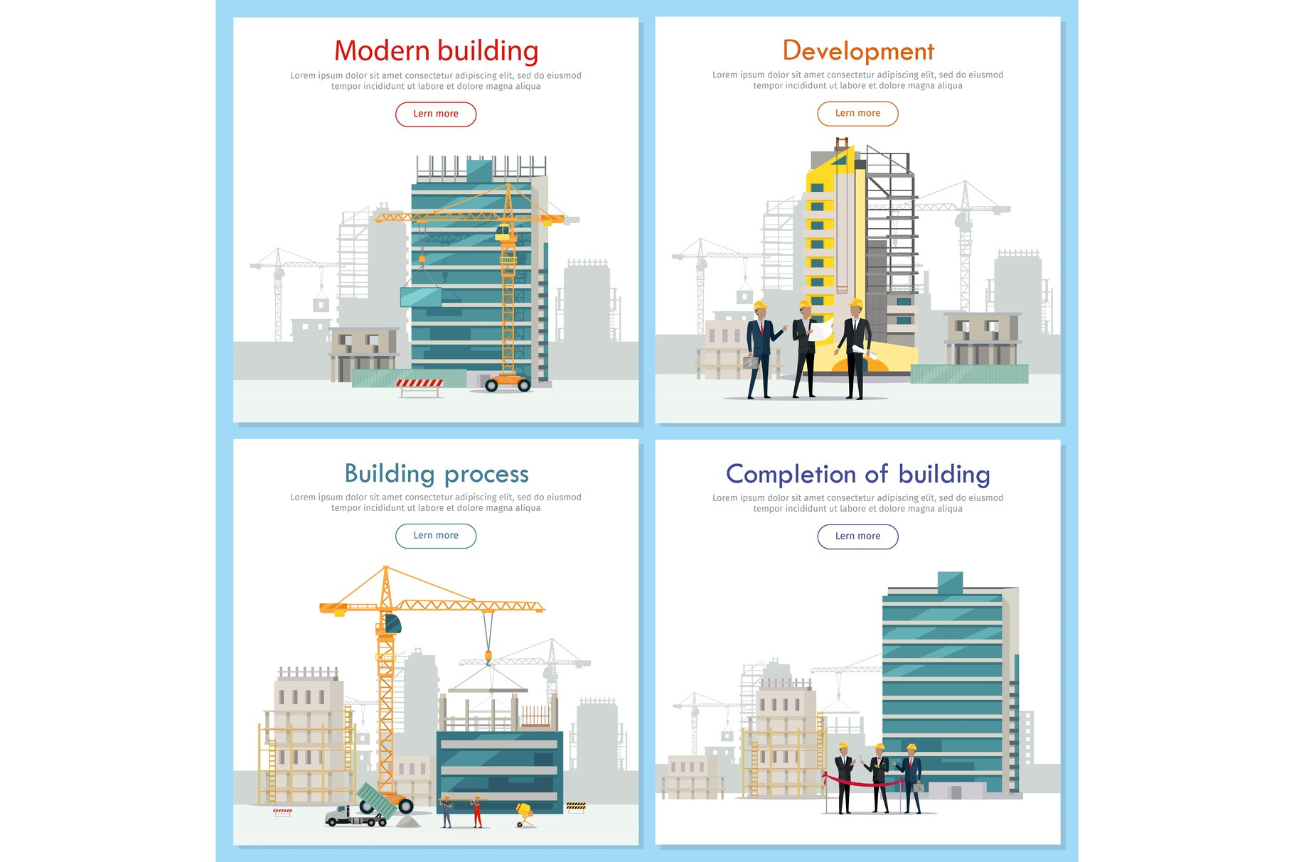 Modern Building. Development, a Person Illustration by robuart