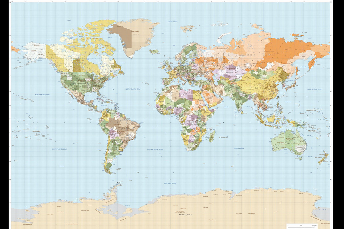 Political World Vector Map