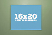 16x20 Canvas Mockups, a Print Template by Saunter Studios