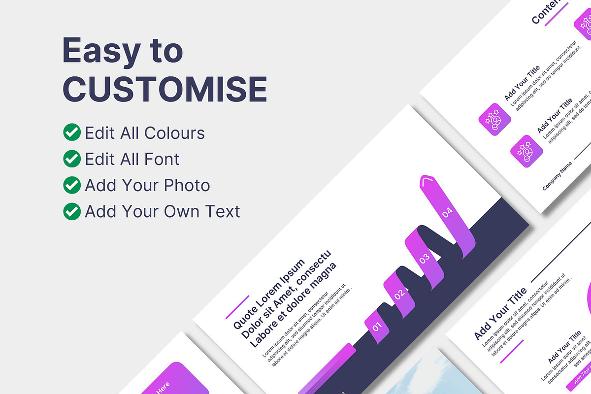Purple Theme Powerpoint Template, a Presentation Template by SKY CREATION