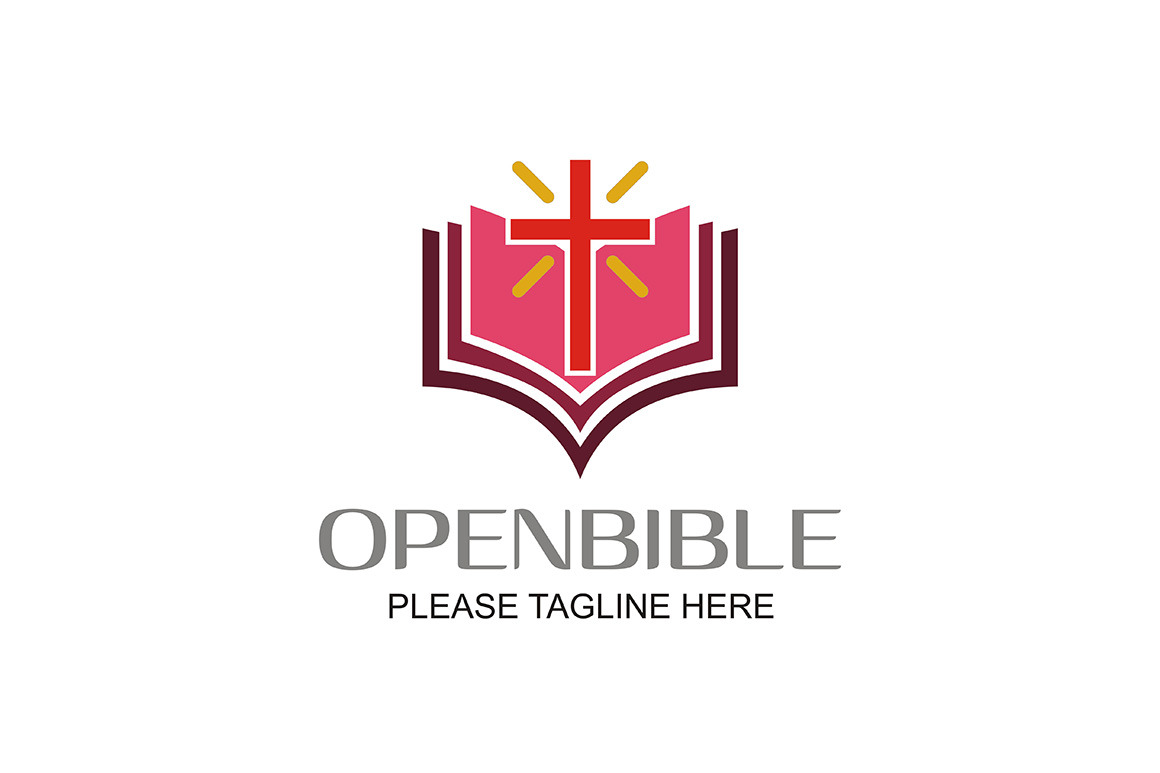 Open Bible, a Branding & Logo Template by Friendesigns