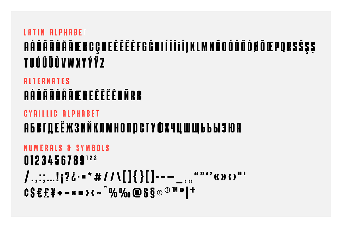 Alpha Modern Display Font, a Sans Serif Font by alpercakici