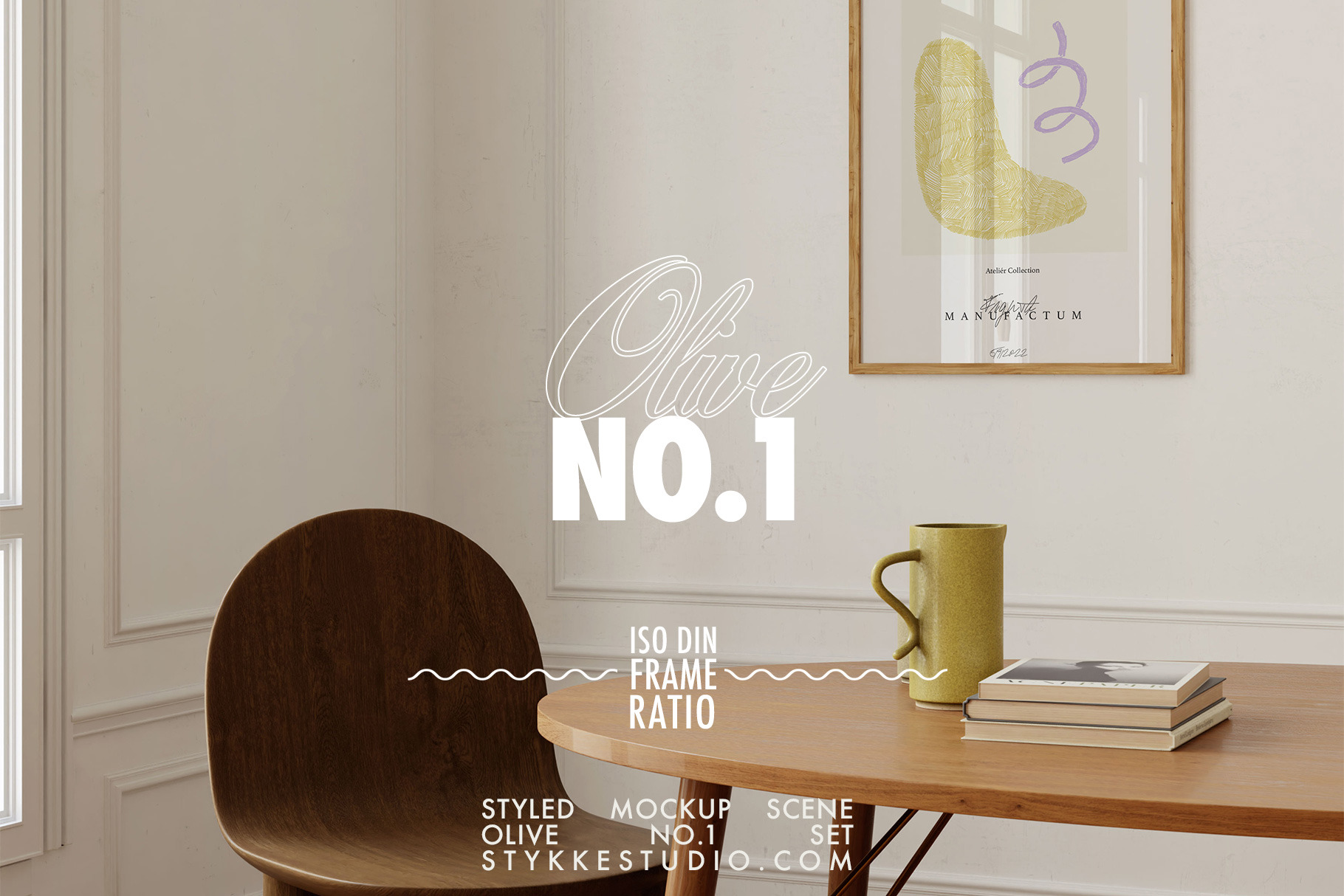 OLIVE NO 1 | Frame Mockup Set, a Household Mockup by Stykke Studio