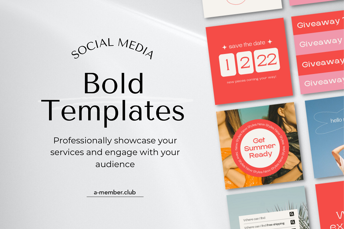 Bold Social Media Templates
