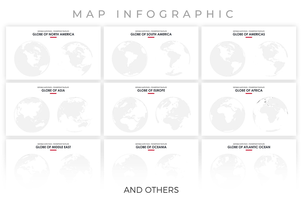 Editable Maps Pack PowerPoint, a Presentation Template by Digitcase x Wealthwells