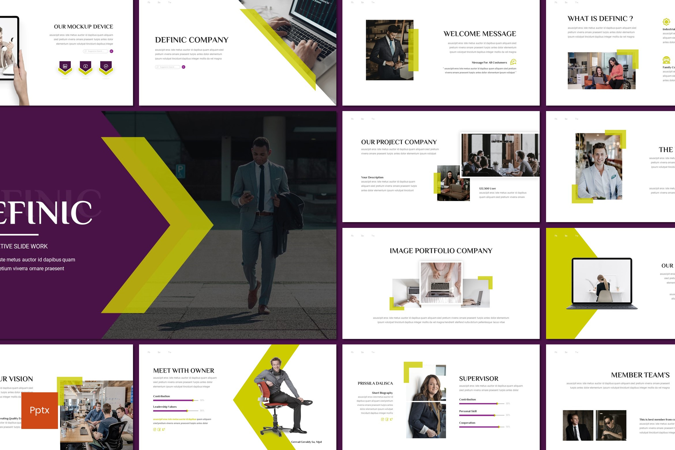 Definic - Powerpoint Template, a Presentation Template by inspirasign