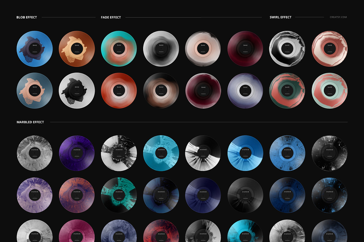 Special Effects Vinyl Record Mockup, a Packaging Mockup by creatsy5