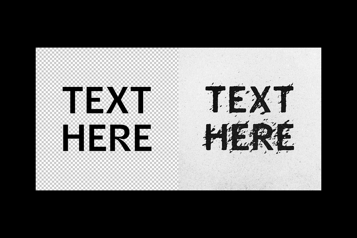 Messy Print Text Effect, a Layer Style Add-On by Design Squad ...