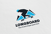Longboard - Skateboard Logo, a Branding & Logo Template by WheelieMonkey