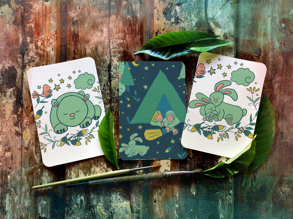 №80 Night life of the forest | Graphic Patterns ~ Creative Market