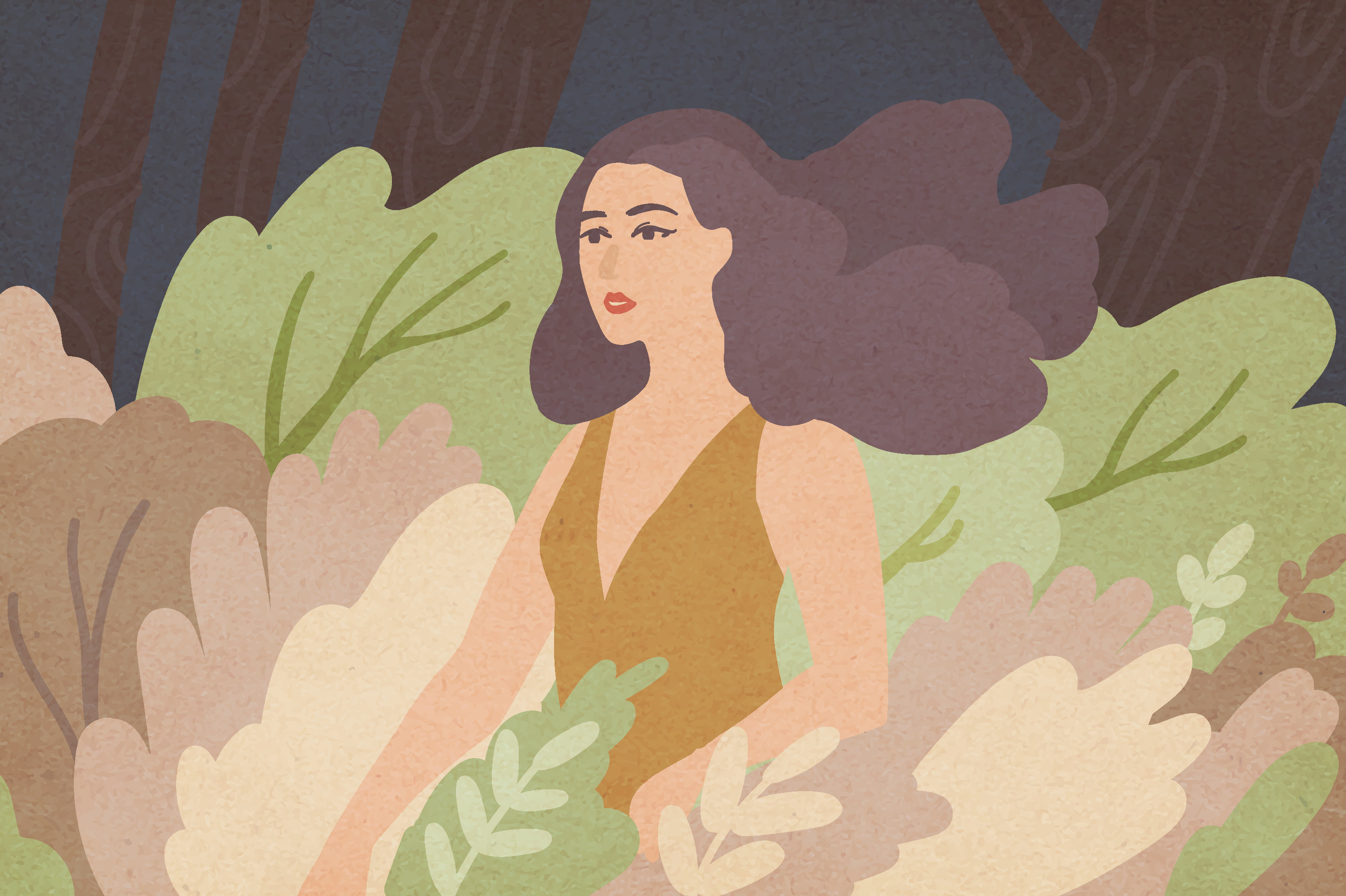 Wild girl illustration, an Illustration by Good Studio