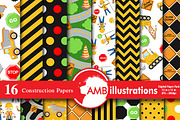Construction Papers AMB-1175, a Pattern Graphic by AMBillustrations