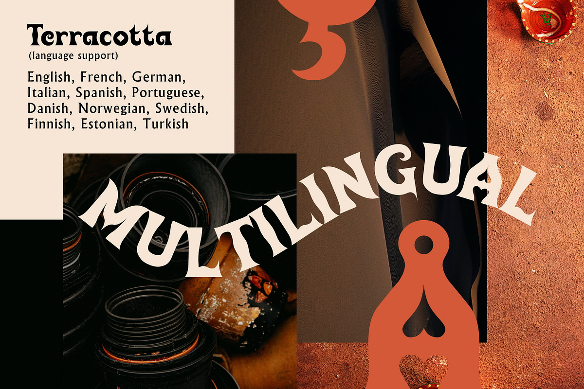 Terra Cotta - Bohemian Display Font, a Serif Font by Struvictory.art ...