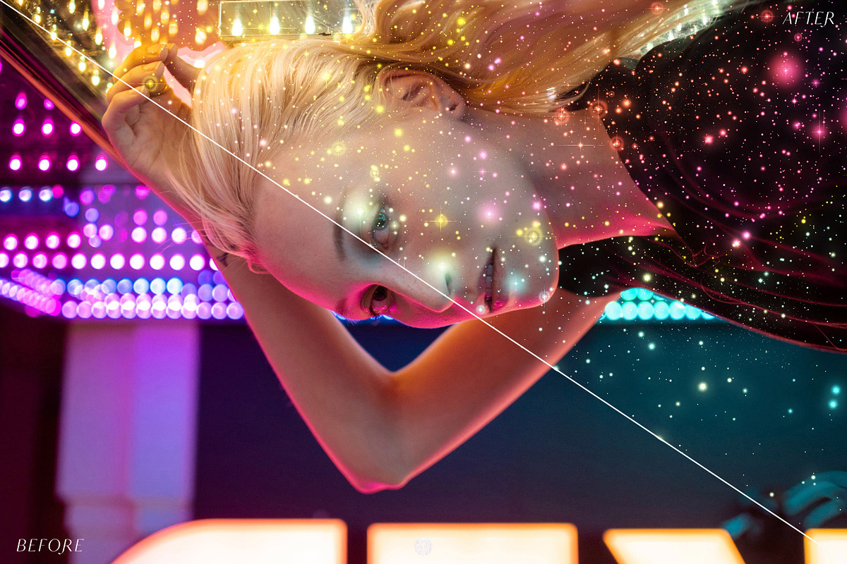 Rainbow Stars Overlays, a Texture Graphic by Freezerondigital