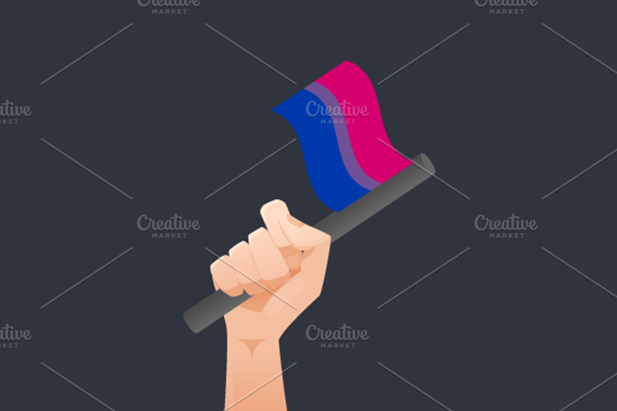 Sexuality Flags - all races, an Illustration by Beatriz Gascón