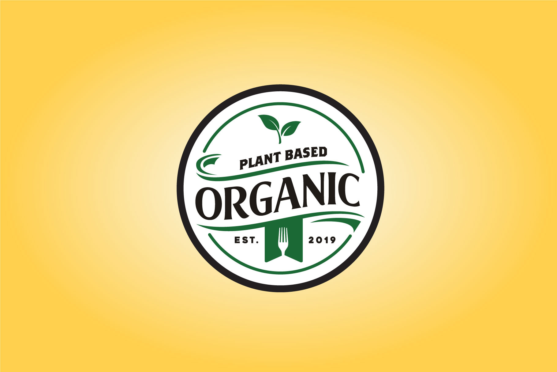 Healthy Food Organic Fresh logo, a Branding & Logo Template by Enola99d